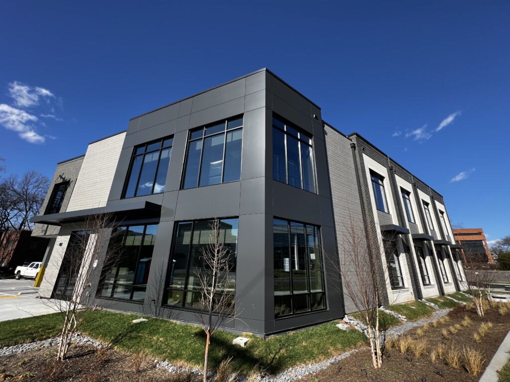 Cantilevered aluminum canopies - Blue Pearl Nashville TN - Austin ...